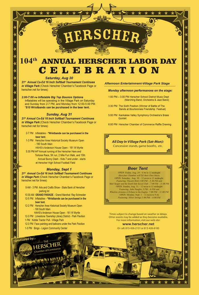 Labor Day 2025 – Welcome to Herscher, Illinois